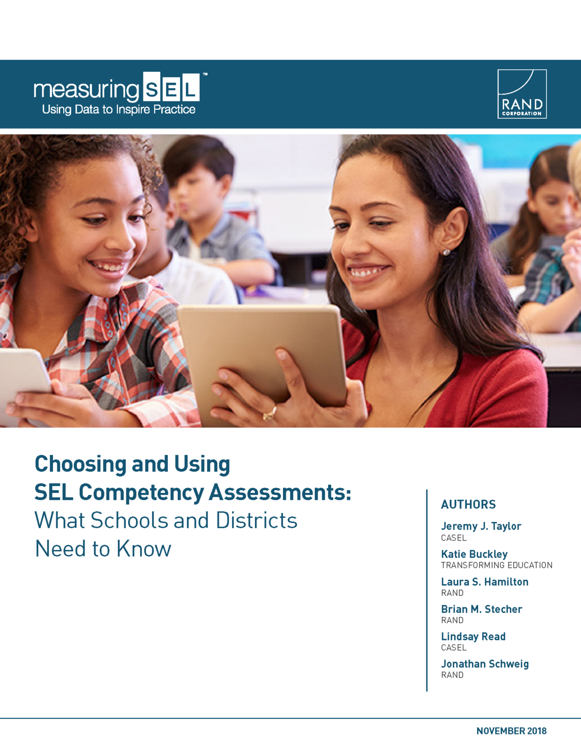Choosing and Using SEL Competency Assessments: What Schools and ...