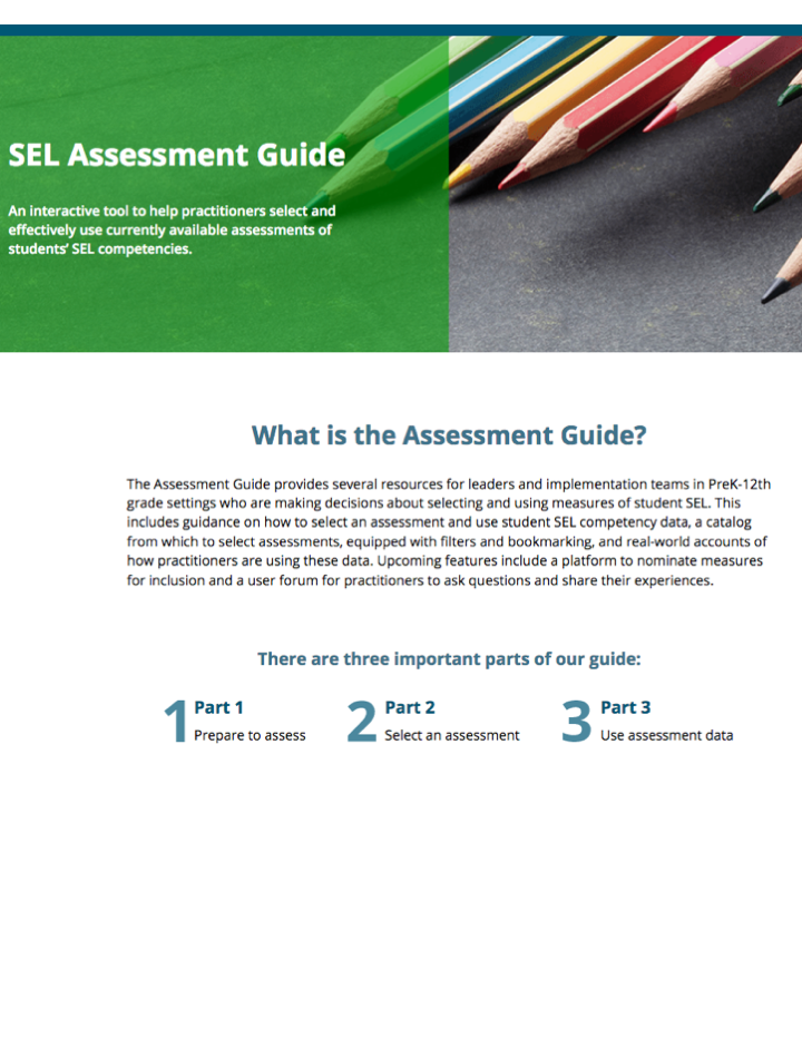 SEL Assessment Guide – SEL Center
