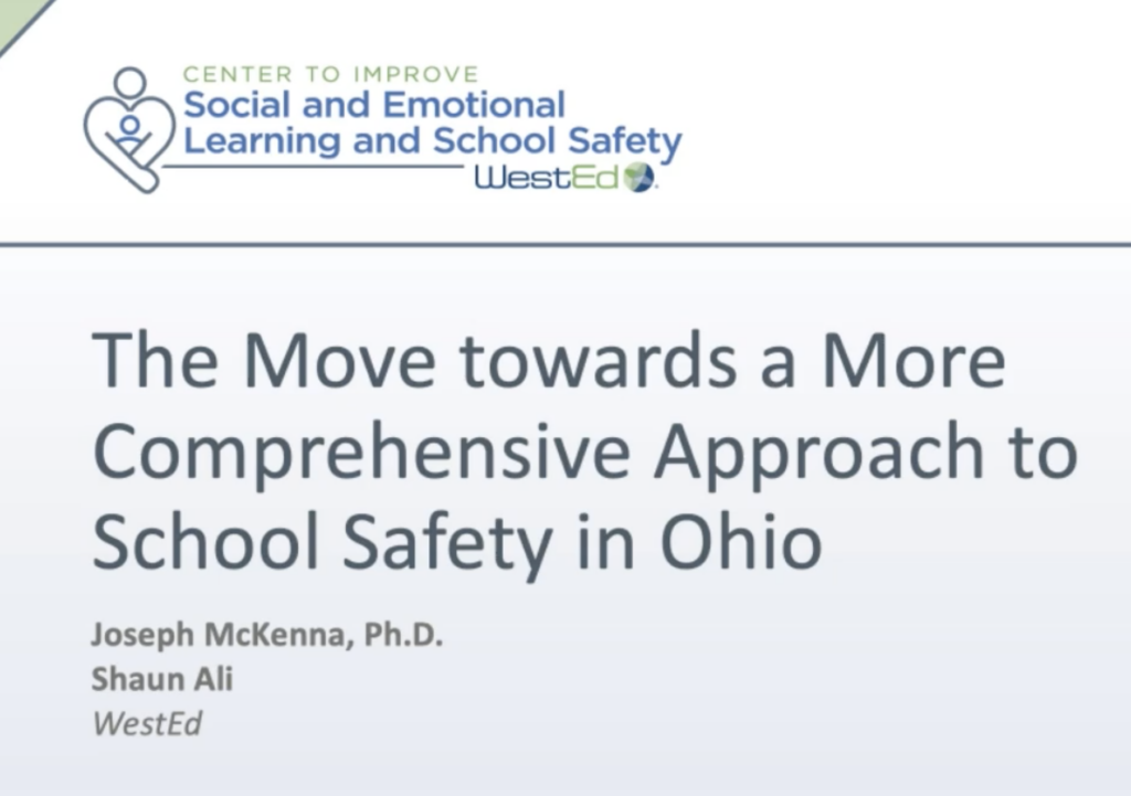 The Move Towards a More Comprehensive Approach to School Safety in Ohio ...