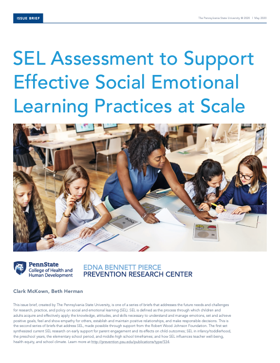 SEL Assessment to Support Effective Social Emotional Learning Practices ...