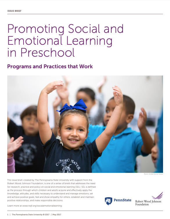 Promoting Social and Emotional Learning in Preschool – SEL Center